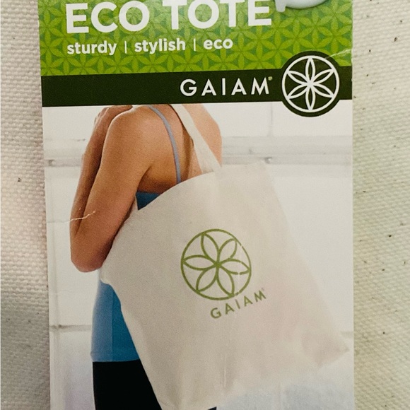 GAIAM | Bags | Gaiam Organic Cotton Eco Foldable Tote Bag | Poshmark